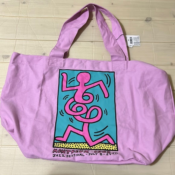 k.harving | Bags | Kharving Large Canvas Tote Bag Pink Nwt | Poshmark